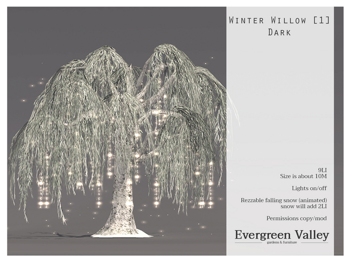Second Life Marketplace - Tree Winter Willow